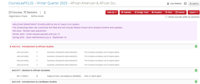 CLSS FAQ | Office of the University Registrar (OUR) SANDBOX